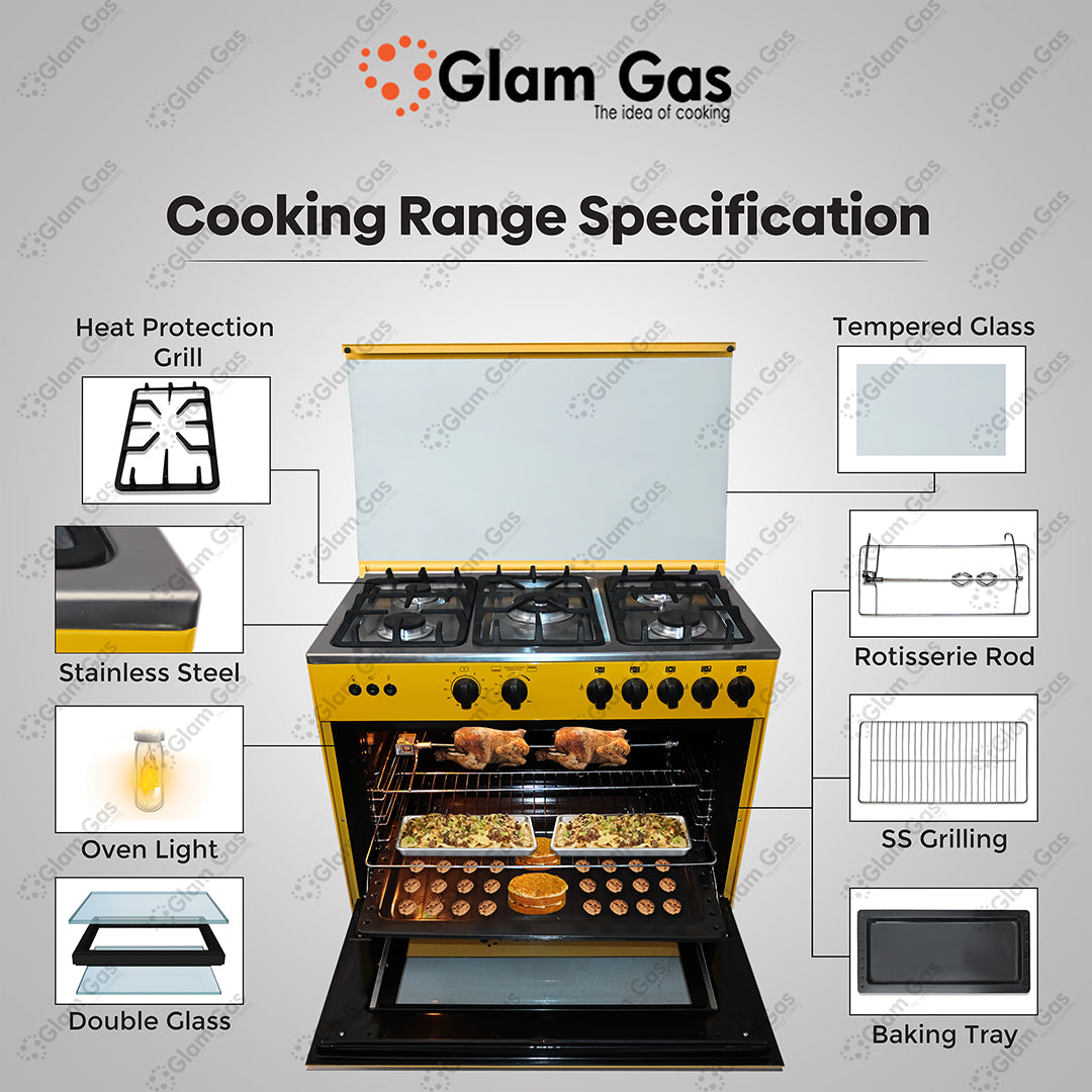 Cooking Range Chef 34' Yellow – Glam Gas