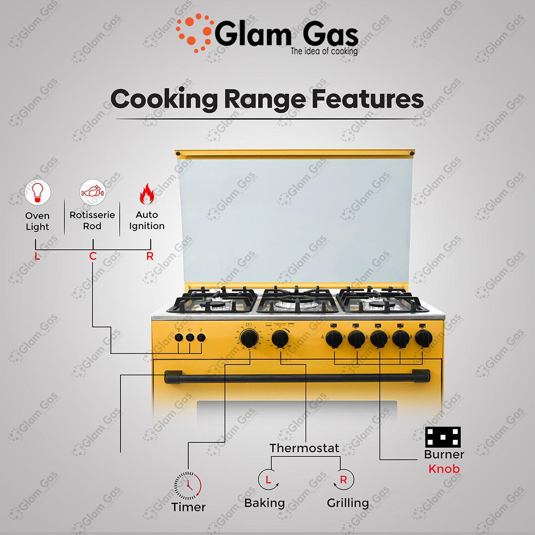 Cooking Range Chef 34' Yellow – Glam Gas