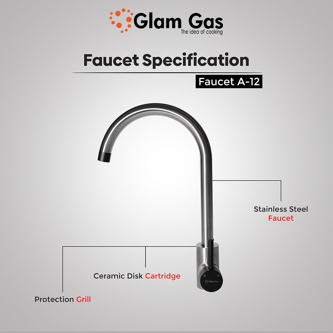 Buy Glam Gas Faucet A-12 | Stylish kitchen Faucets in Pakistan
