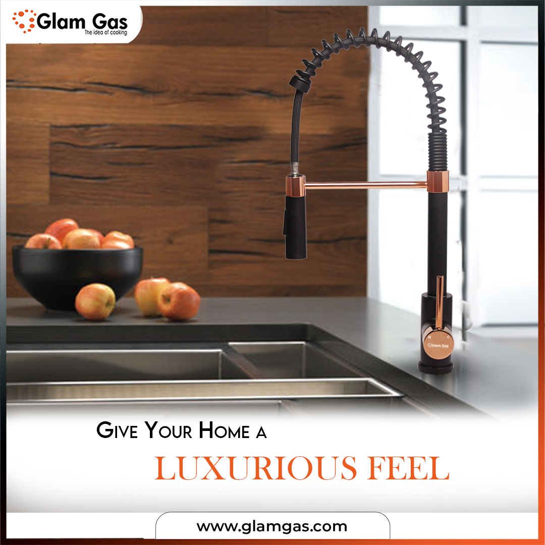Glam Gas Faucet Ring-12, Pull-Out faucet