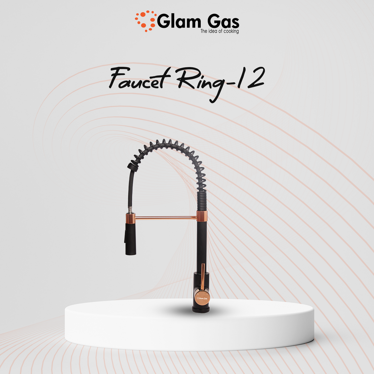 Glam Gas Faucet Ring-12, Pull-Out faucet